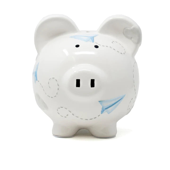 Paper Airplane Piggy Bank – Tiny Town Fairhope